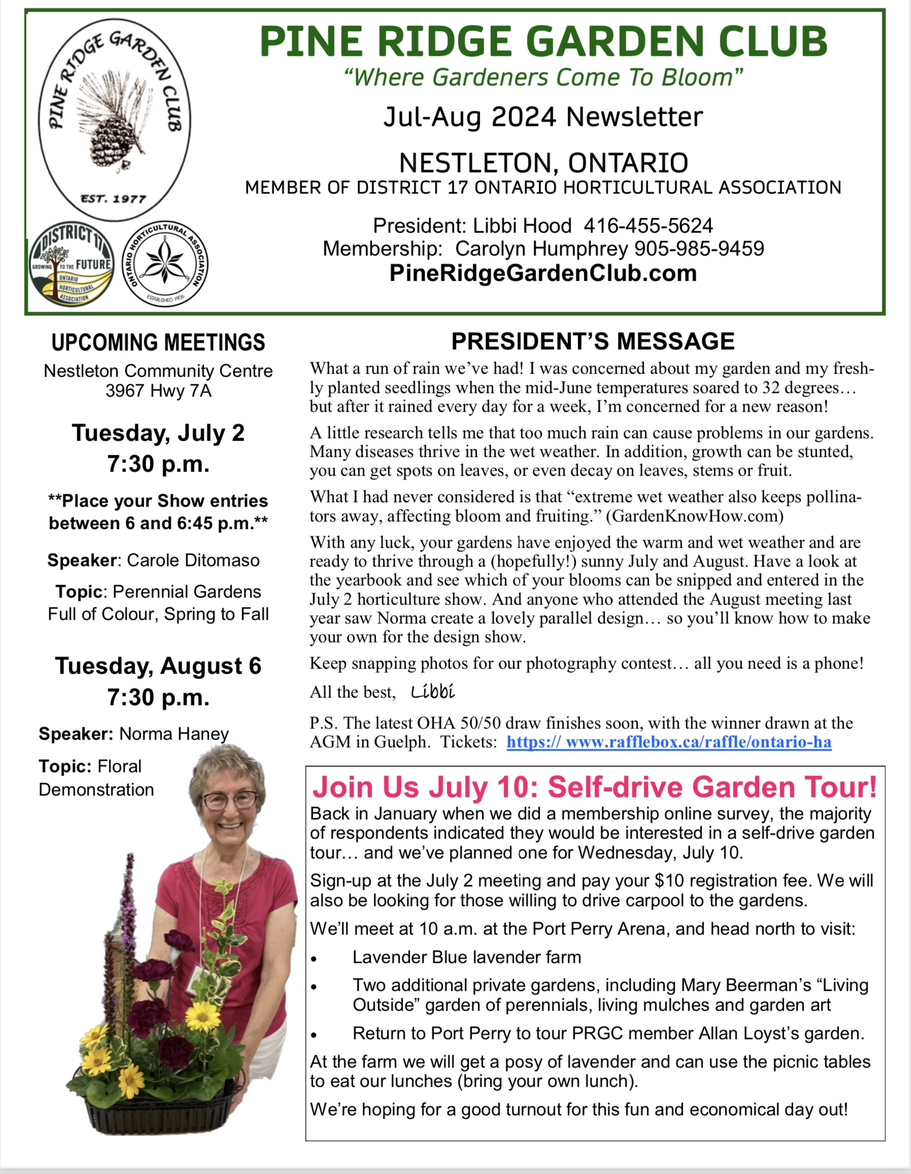 MEMBERSHIP FORM – pine ridge garden club